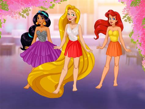 Jasmine Rapunzel And Ariel By Nessirea On Deviantart