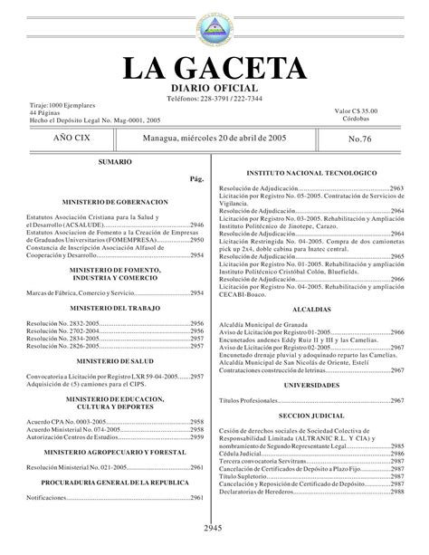 Calaméo Gaceta 76 abril 2005