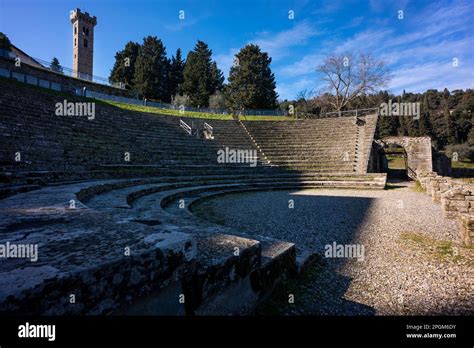 Roman Theatre At Fiesole Originally An Etruscan Town That Overlooks
