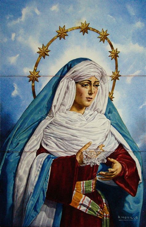 Retablo Cer Mico Virgen De La Esperanza Macarena Sevilla