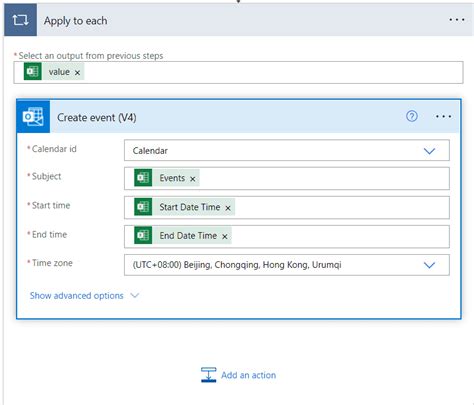 Power Automate Get Events Into Excel Create Calendar Events From