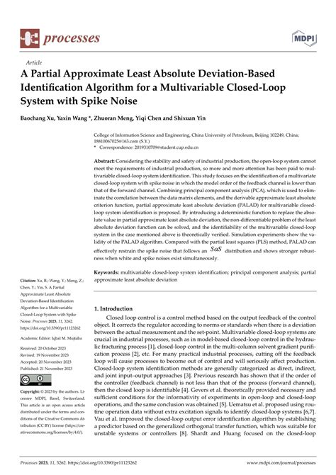 pdf a partial approximate least absolute deviation based identification algorithm for a