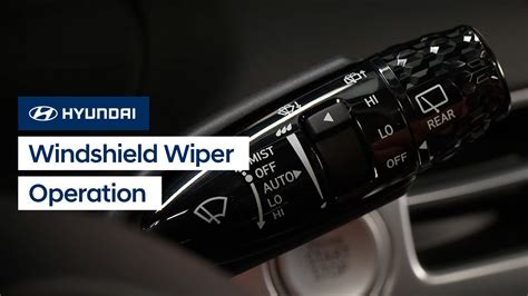 Windshield Wiper Operation Hyundai YouTube