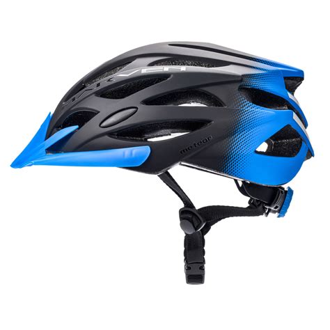 Kask Rowerowy Meteor Marven M 55 58cm Czarny Niebieski M ART