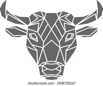 Tiger Stylized Triangle Polygonal Model Stock Vector Royalty Free