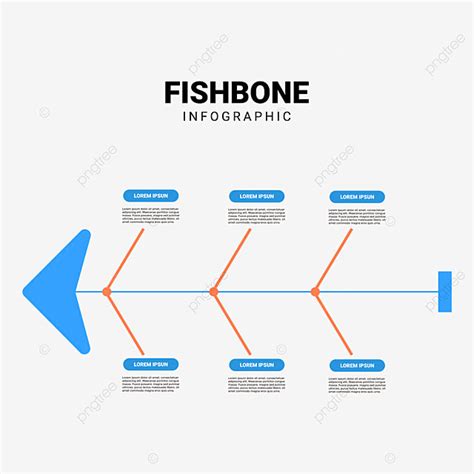 Fishbone Infographics Vector Art PNG Simple Concept Of Fishbone