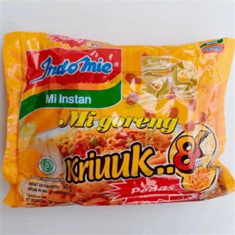 Jual Indomie Goreng Kriuk Pedas 8x Mie Instan Mi Kriuk Mie Goreng