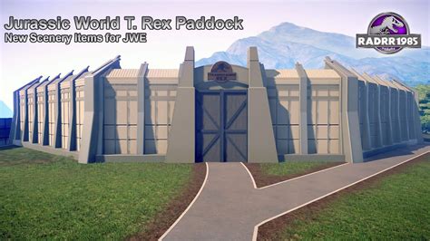 Jurassic World T Rex Paddock Scenery Items Guide By Radrr Youtube