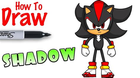 Shadow The Hedgehog Drawing Steps