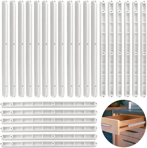 Guide Per Cassetti In Plastica 12 Paia 290 Mm Binari Scorrevoli