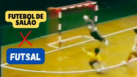 Futebol de Salão x Futsal Qual a Diferença Brasil x Paraguai 1988
