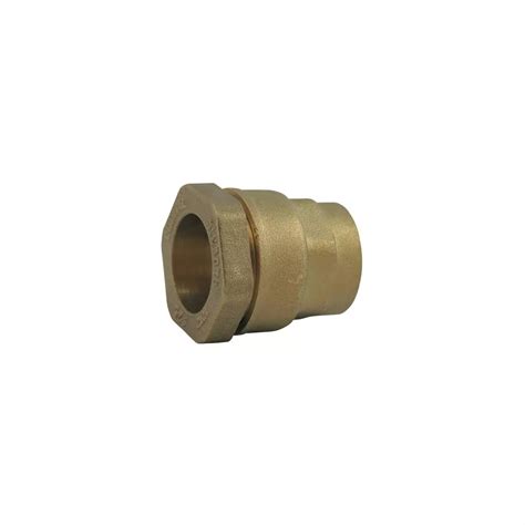 Raccord à compression en laiton pour tube PE droit femelle