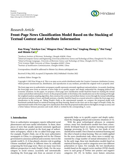 pdf front page news classification model based on the stacking of textual context and