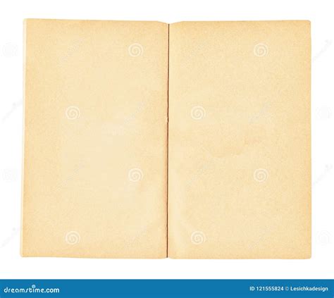 Livro Aberto Velho No Branco Abra O Livro Antigo Isolado Foto De Stock
