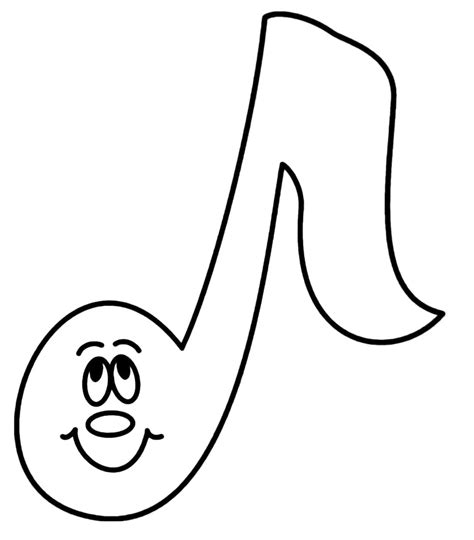 Dibujos De Nota Musical Imprimible Gratis Para Colorear Para Colorear