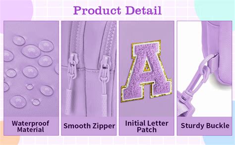 Amazon Viverte Small Initial Sling Bag Crossbody Bag Fanny Pack
