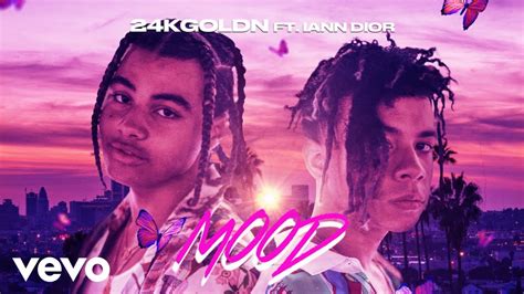 24kGoldn Mood Official Audio Ft Iann Dior YouTube Music