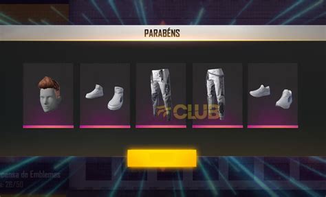CODIGUIN FF código Free Fire da Calça Angelical Branca em julho