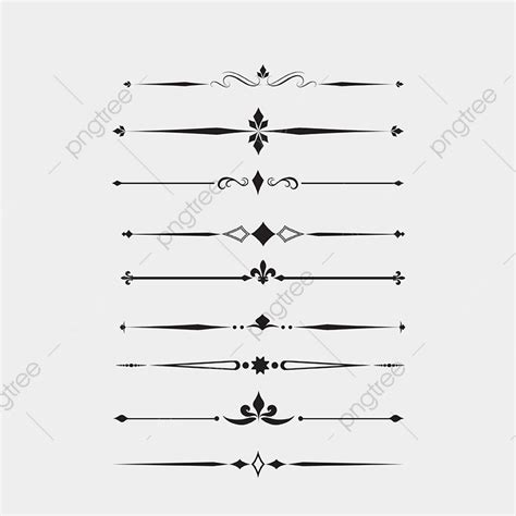 Free Vector Decorative Lines At Vectorified Collection Of Free