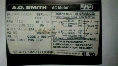 Ao Smith 2 Speed Motor Wiring Diagram Complete Guide To Wiri