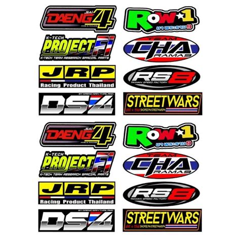 Jrp Set Thailook Sticker A Size Waterproof Good Any Weather Condition