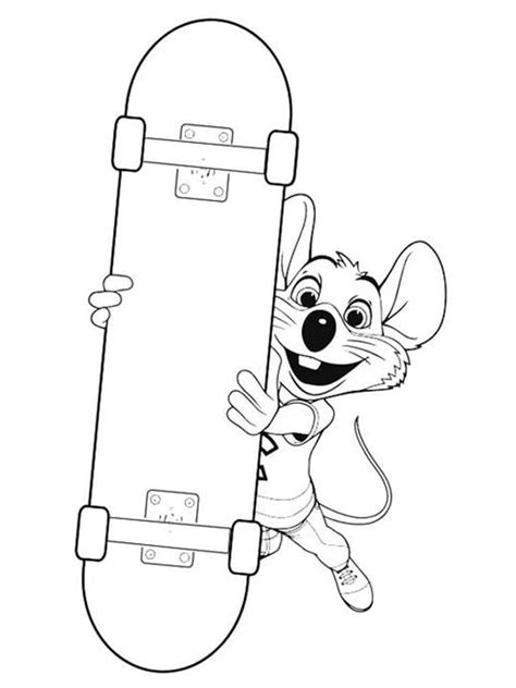 Chuck E Cheese Coloring Pages Printable Xcolorings Chuck E The Best
