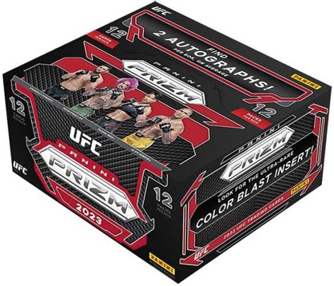 2023 Panini Prizm UFC Checklist Hobby Box Info Details