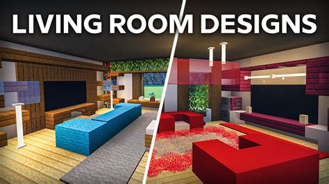 20 Modern Living Room Design Tips In Minecraft YouTube