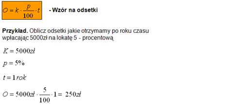 Procent Sk Adany Kapita I Odsetki Matfiz Pl