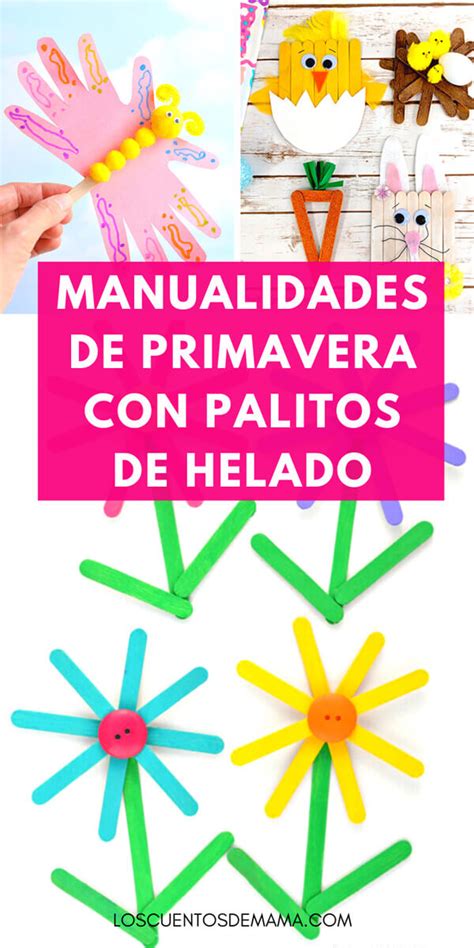 Manualidades De Primavera Con Palitos De Helado