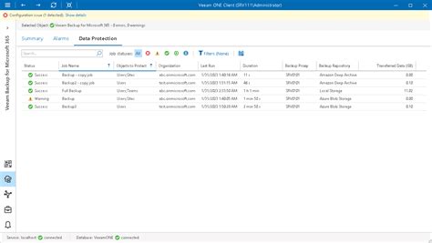 Veeam Backup For Microsoft 365 Data Protection Veeam ONE Monitoring Guide