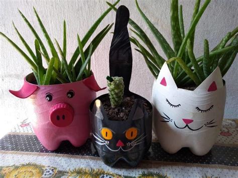 Vaso De Garrafa Pet Op Es E Tutoriais Para Decorar E Reciclar