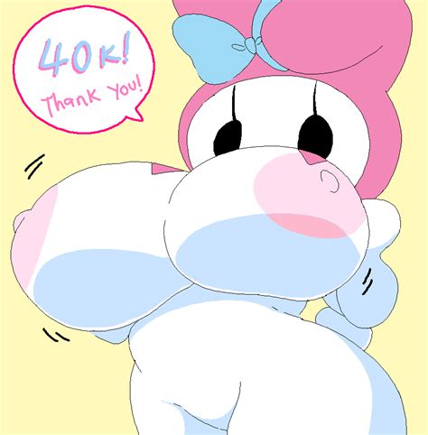 Rule 34 Breast Focus Dream Cassette Female Hips Hoshime Huge Breasts Jiggle Mob Face My Melody