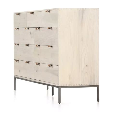 Trey 9 Drawer Dresser Dove Poplar Four Hands