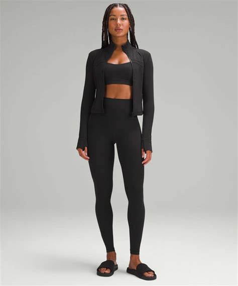 Lululemon Define Cropped Jacket Nulu Black Lulu Fanatics