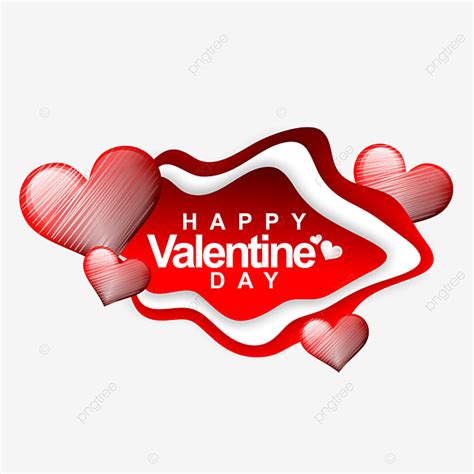 Etiqueta De San Valentin Con Estilo Liquido PNG Dibujos Etiqueta Amor