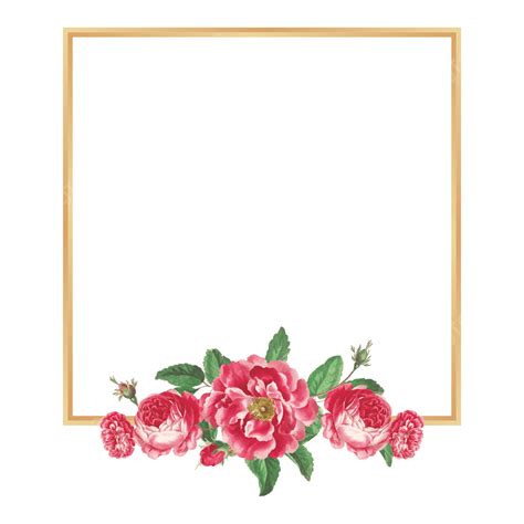 Black Square Frame Vector Design Images Rose Frame Square Rose Square