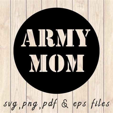 Army Mom Svg Etsy