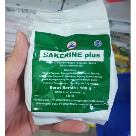 Jual BAKERINE PLUS Bread Improver Pelembut Roti Donat Bapau 100gr