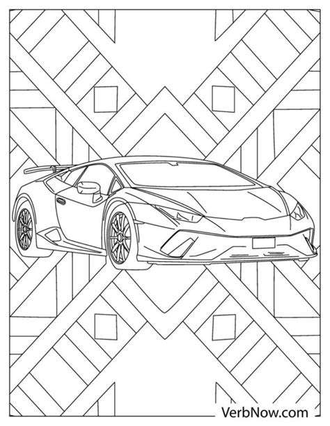 23 LAMBORGHINI Coloring Pages Free Printable PDF