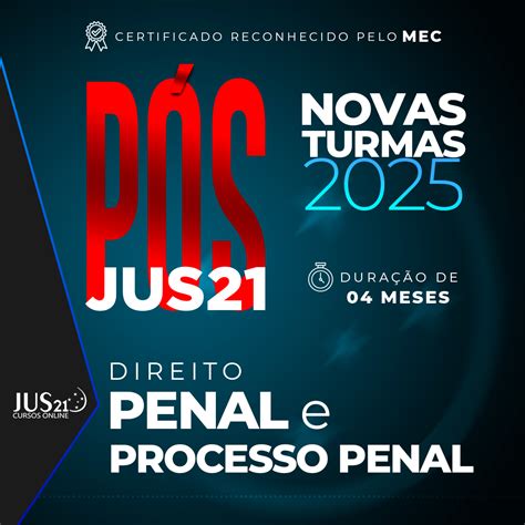 Pós Graduação Jus21 JUS21 Cursos Online Educação Jurídica Online