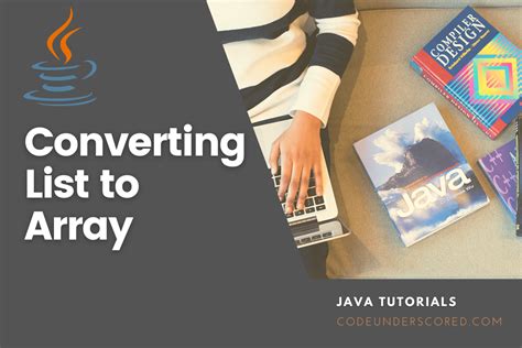 convert list to array in java code underscored