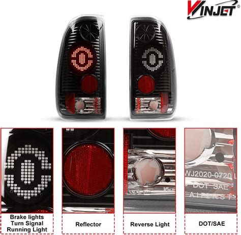 Buy Winjet LED Tail Lights Fit For 1997 2003 Ford F150 1999 2007 Ford