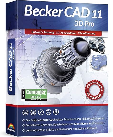 BeckerCAD 11 3D PRO für Windows 10 8 7 Cad Software für Architektur