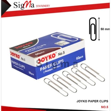 Jual Klip Kertas Paper Clip JOYKO No 3 Pcs Pack Kecil Shopee