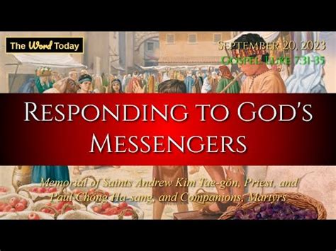 Today S Catholic Mass Gospel And Reflection For September