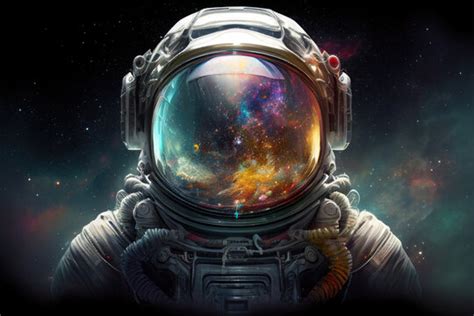 Astronaut Helmet With Galaxies Clipart Vector Graphic Svg Png Lupon