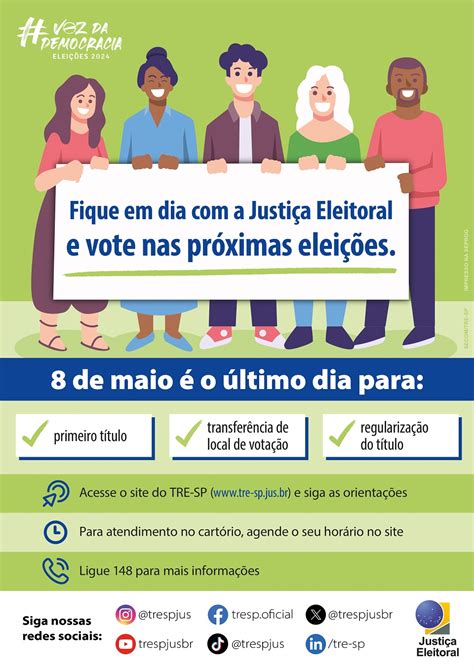 ELEIÇÕES 2024 ATENÇÃO Prazo para tirar e regularizar o título de