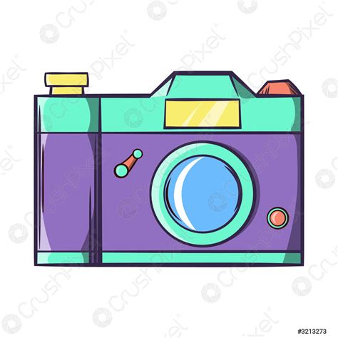Retro Hipster Photo Camera Icon Cartoon Style Stock Vector 3213273