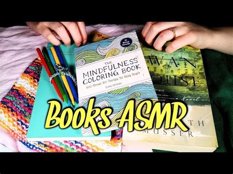 BOOK ASMR Tapping Scratching Tracing Rubbing Paper Flipping